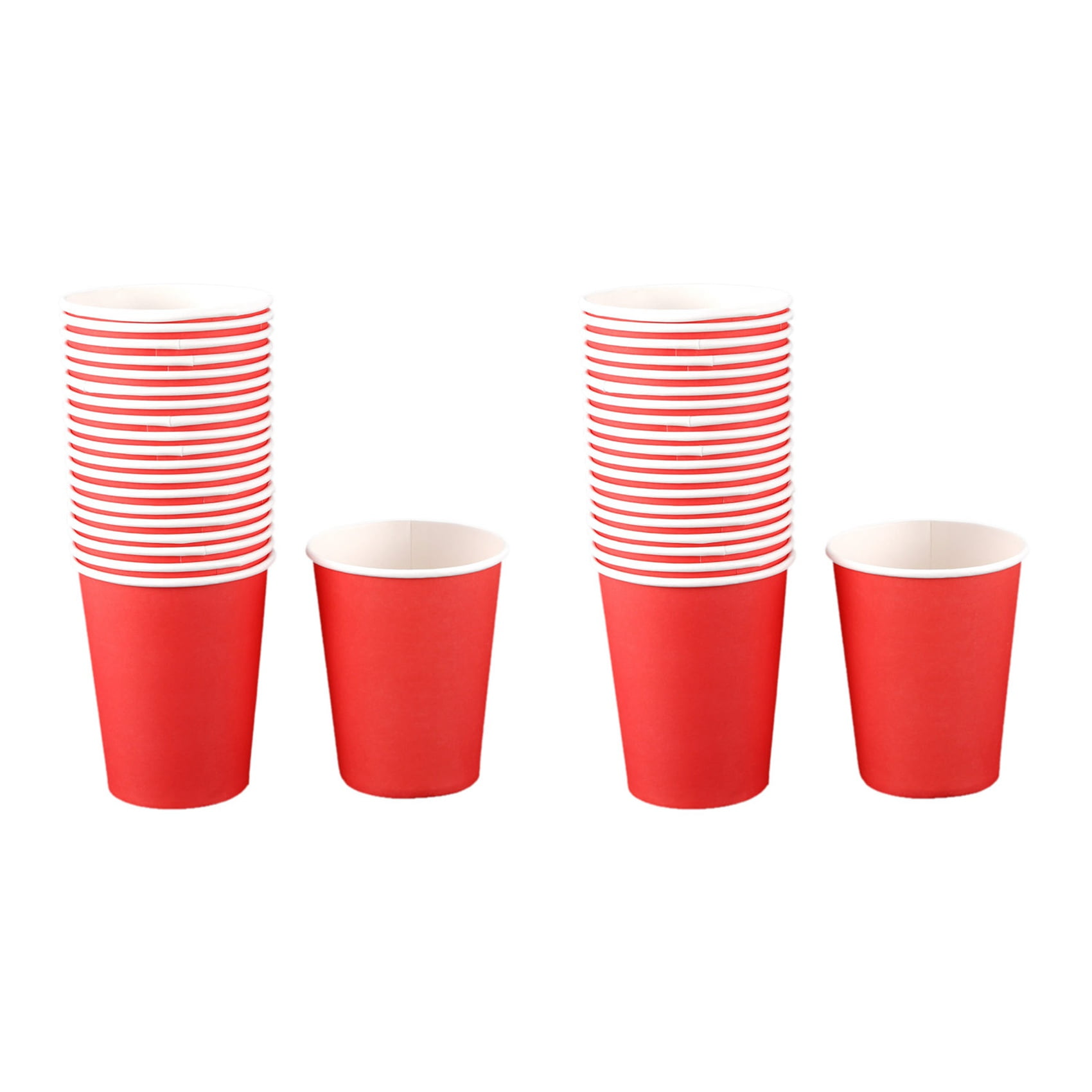 Click here for Unbranded 40 Paper Cups (9oz) - Plain Solid Colour... prices