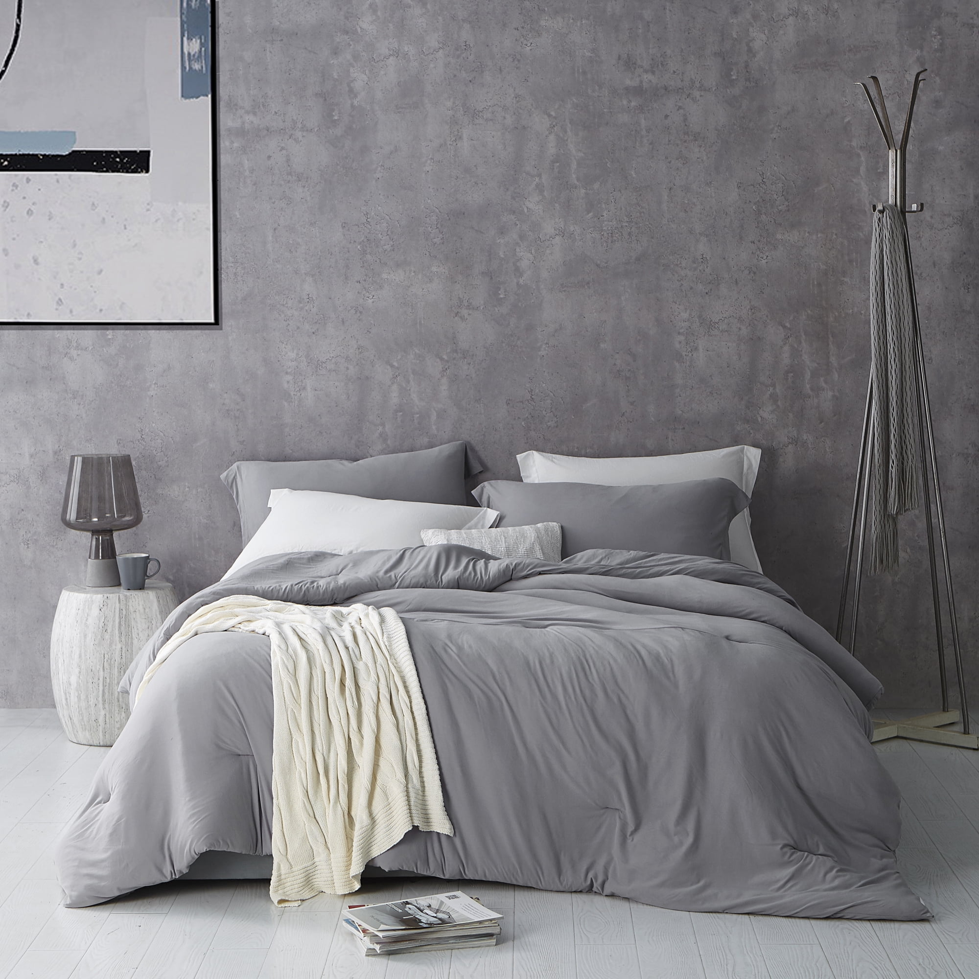 BYB Bare Bottom Comforter - Alloy - Queen - Walmart.com