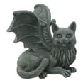 Ebros Gothic Winged Cat Gargoyle Shelf Sitter 4" Wide PC Monitor Topper ...