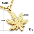 Hip Hop Silver Maple Leaf Pendant Necklace Unisex Christmas Jewelry Gift - Walmart.com