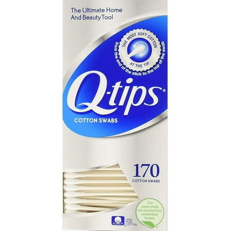 Q TIPS COTTON TIP APPLICATORS 170/BOX - Walmart.ca