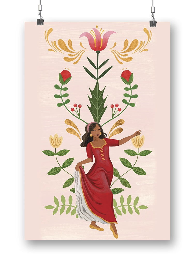 Floral Dance Poster - Grace Popp Designs, - Walmart.com