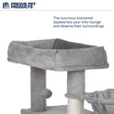 Prevue Pet Products Kitty Power Paws Comfy Kitty Cat Tower in Gray, 41. ...