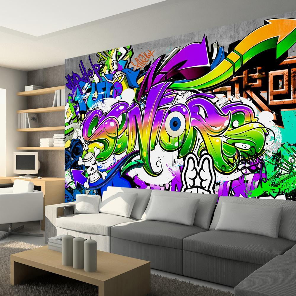 Tiptophomedecor Street Art Wallpaper Wall Mural - Words Of City ...