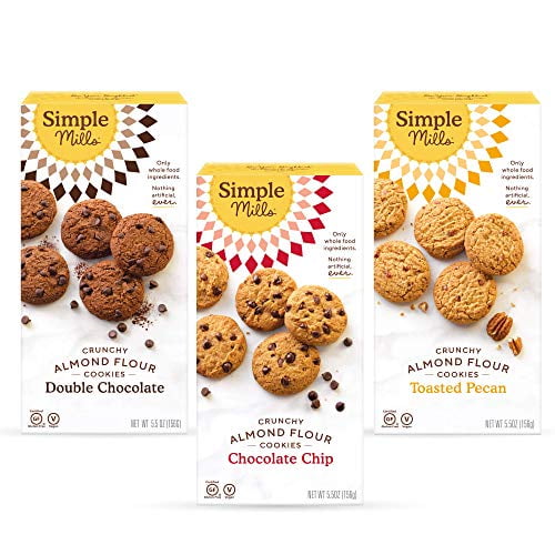 Simple Mills, Cookies Variety Pack, Chocolate Chip, Double Chocolate ...