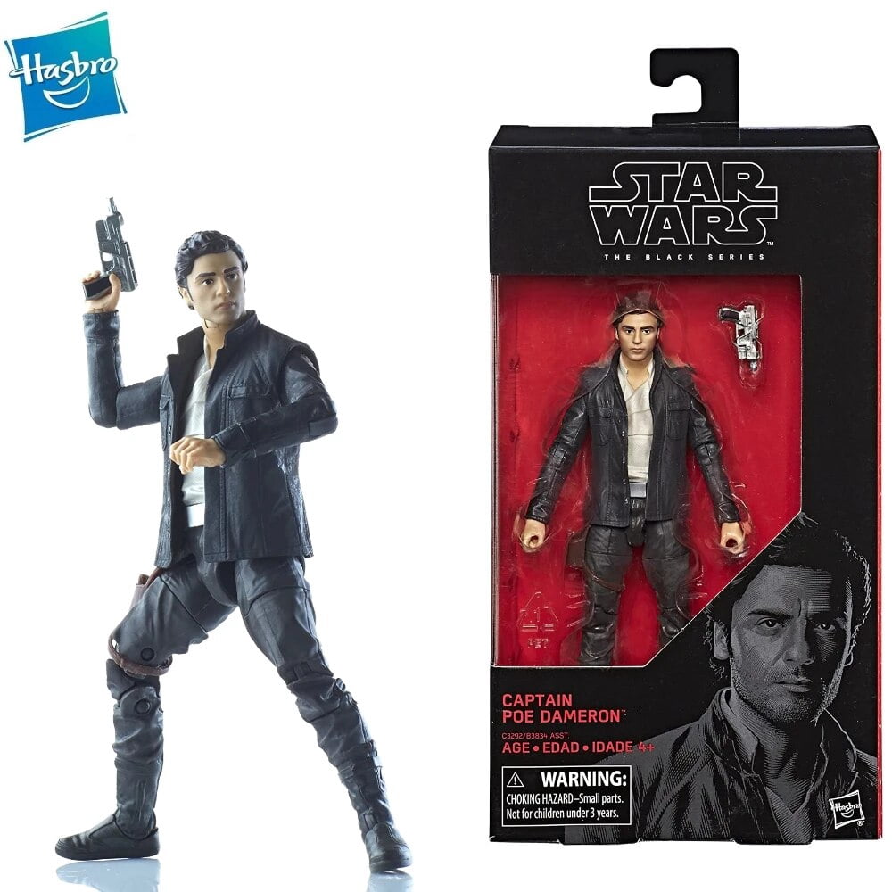 Star Wars, serie negra, capitán Poe Dameron, modelo de figura de acción ...