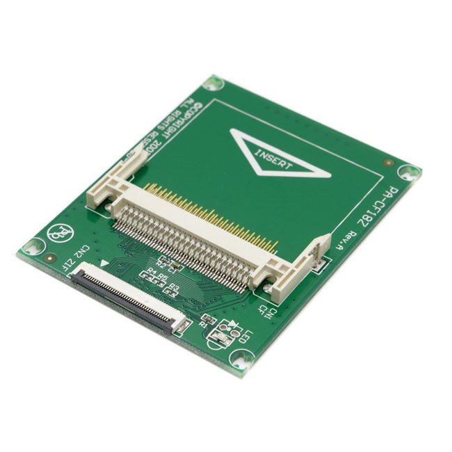 FVH 1.8" Compact Flash CF Memory Card to CE Ipod ZIF SSD HDD Adapter ...