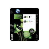 HP 61XL Combo-Pack, High-Capacity Ink Cartridges, Black and Tri-Color ...