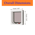 Cat Mate 4-Way Locking Cat Door, Weather-Resistant Magnetic Pet Door ...