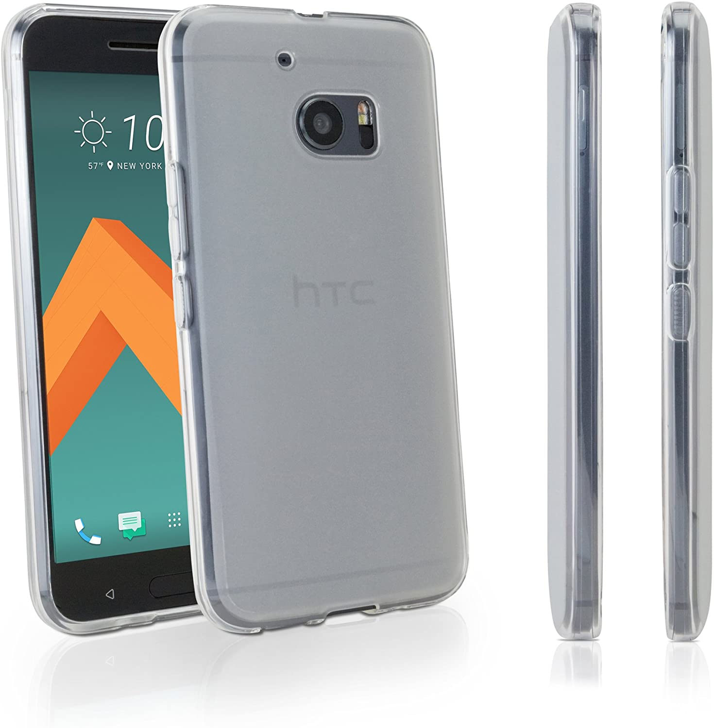 HTC One (M10) Case, BoxWave® [Arctic Frost Crystal Slip] Flexible, Form ...