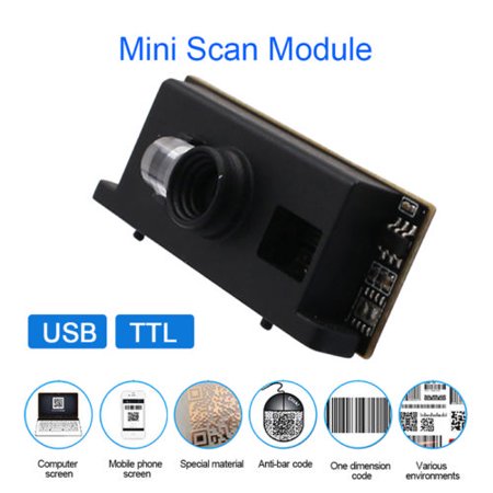 High Performance CCD Sensor 1D/2D Barcode Scanner Bar Code Reader TTL ...