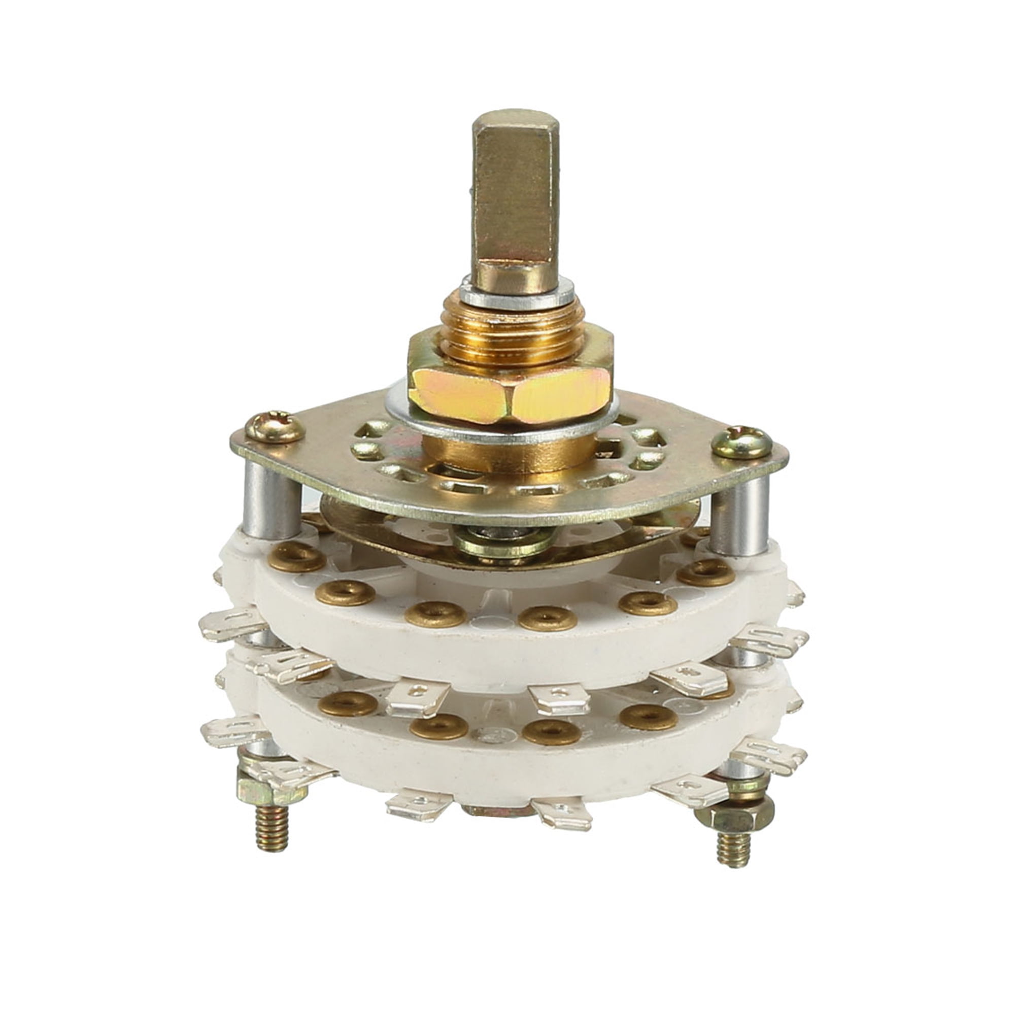 6P3T 6 Pole 3 Throw 2-Deck Band Channel Rotary Switch Selector ...