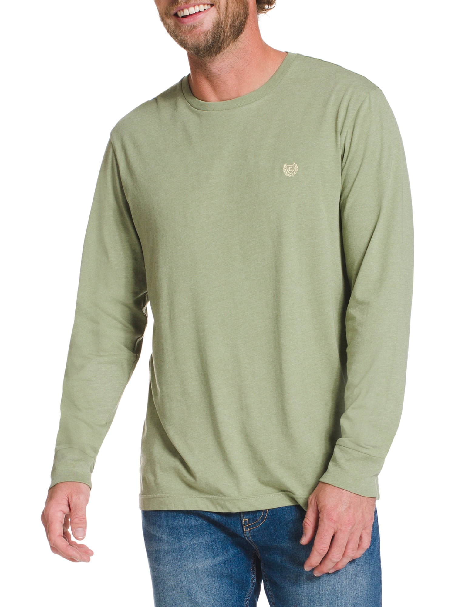 Chaps Men's Long Sleeve Logo Tee - Walmart.com