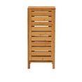 Linon Harding 3-Shelf Single Door Floor Cabinet, Natural Bamboo Finish ...