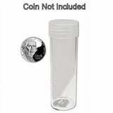 Round Nickel Coin Tubes Storage 21mm by BCW 100 pack - Walmart.com