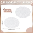 1Set 2Pcs Handmade Knitting Polyester Cloth Fabric Coaster Cup Mats ...
