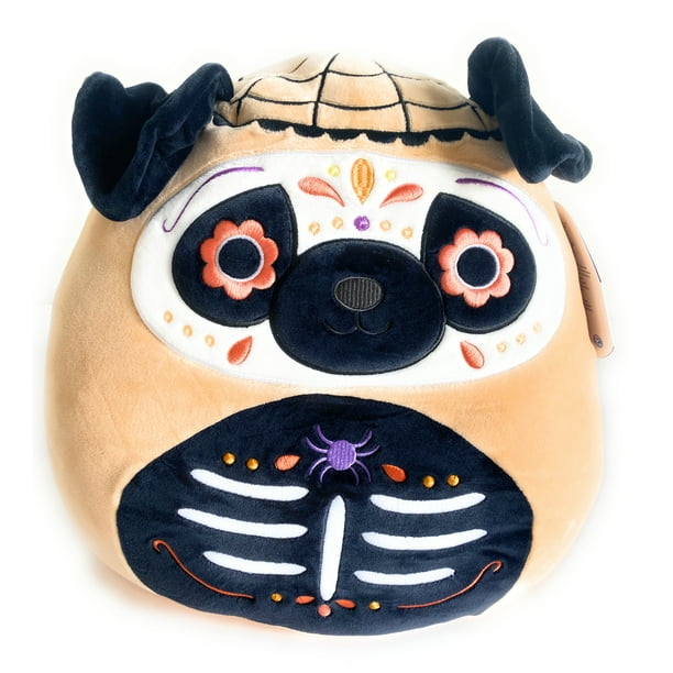 Squishmallows Prince Pug Dog Halloween Day of the Dead 12" Tall ...