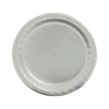 Black 7" Paper Plate (24Pc) - Party Supplies - 24 Pieces - Walmart.com