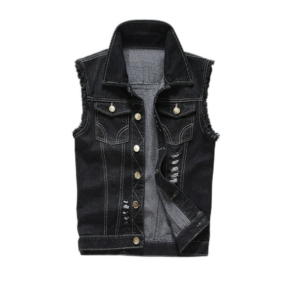 Denim Men Vest