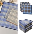 Aellinatey Unisex Plaids Cotton Handkerchief for Men Women Business ...