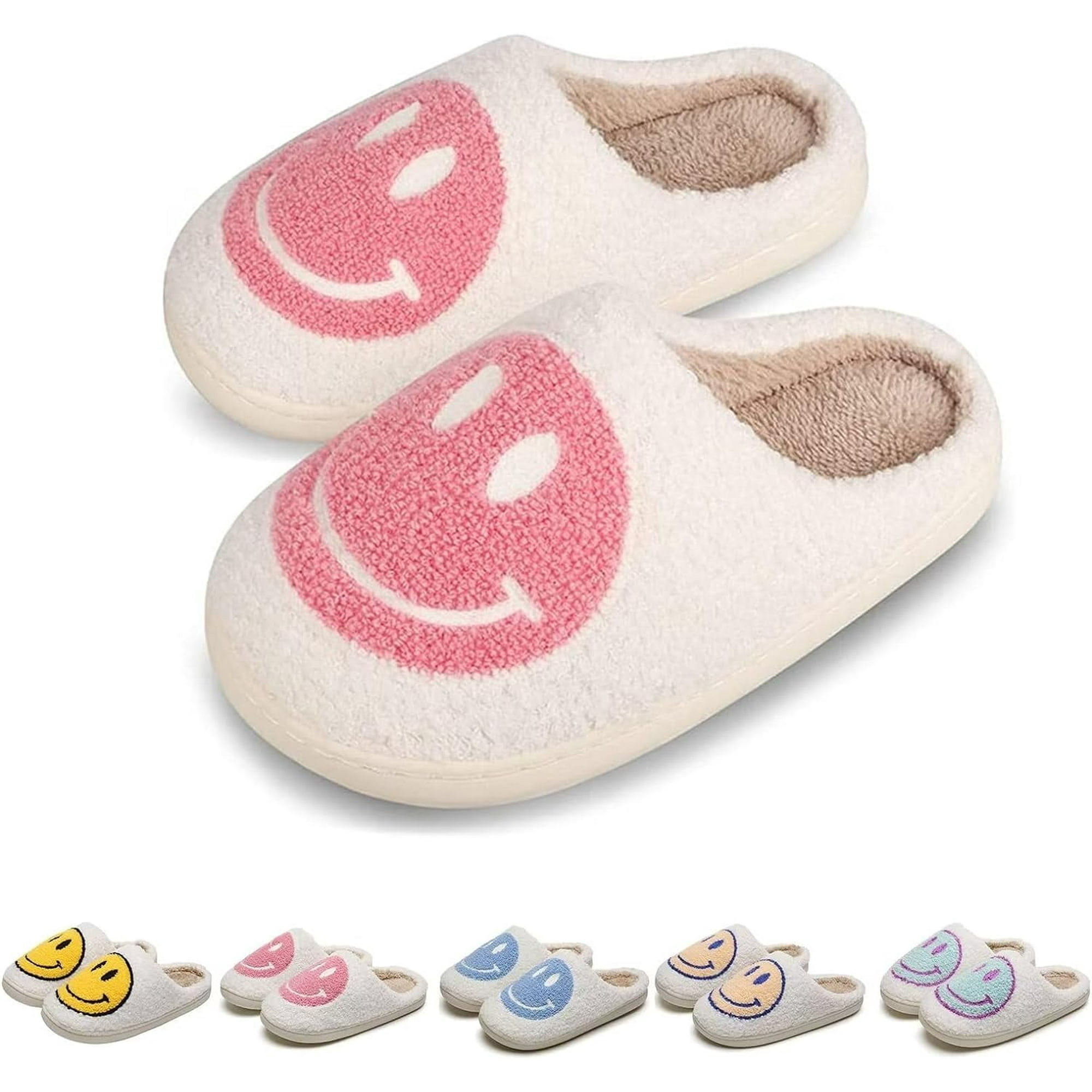 Click here for Ilanktozi Happy Smile Face Slippers For Kids House... prices