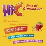 Hi-C Healthy Drink, 100% Vitamin C, Boppin Strawberry Fruit Juice, 6 fl ...