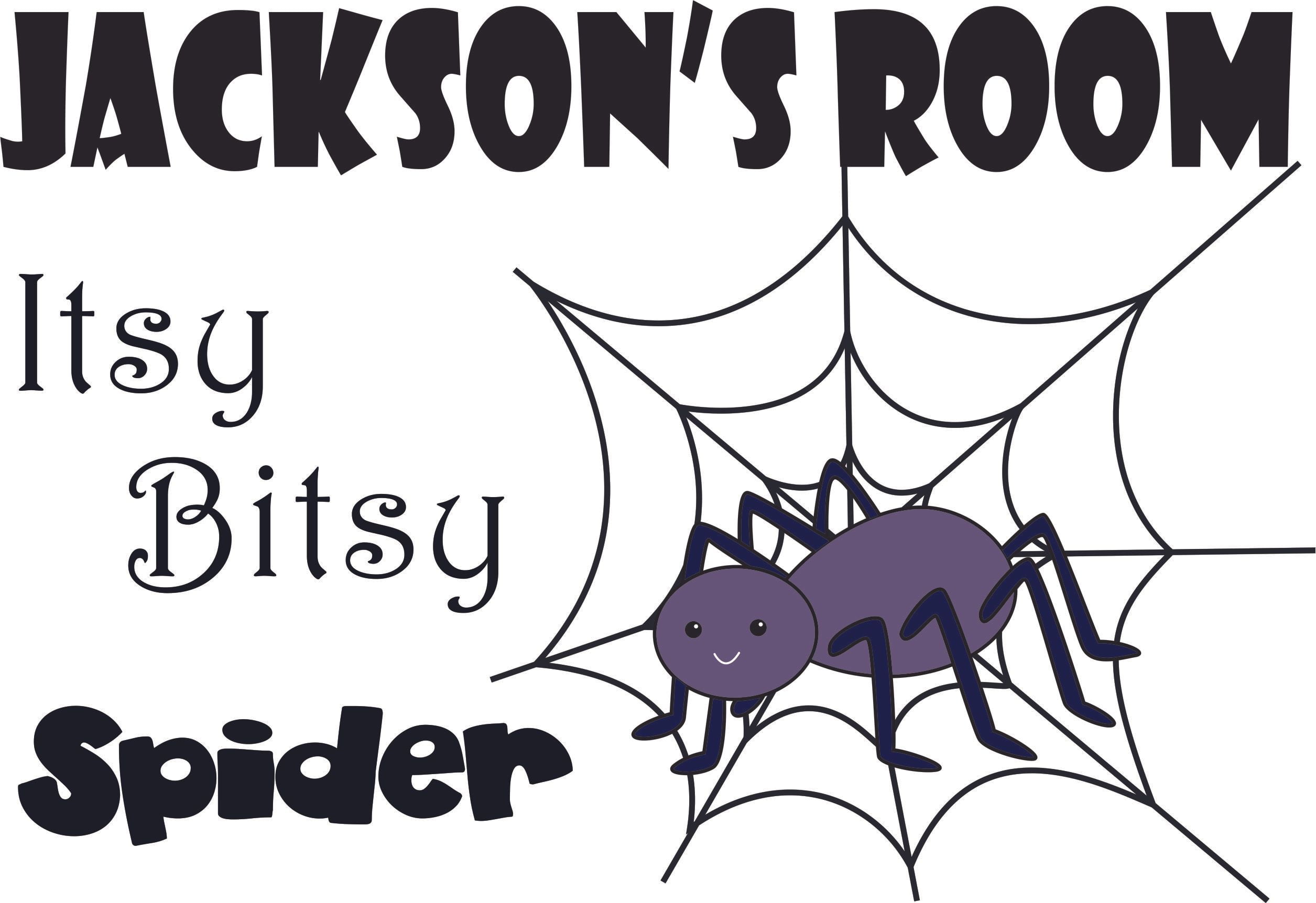 Itsy Bitsy Spider Animals Webs Decors Wall Sticker Art Design Decal for ...