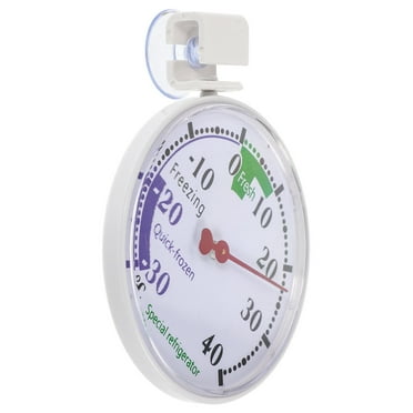 Farfi Refrigerator Thermometer Stainless Steel Dial Temperature Gauge ...