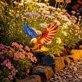 Solar Powered Eagle Garden Stake Lamp, Customizable USA 250th ...