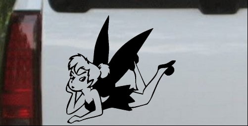 Tinkerbell Laying Car or Truck Window Decal Sticker - Walmart.com