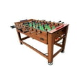 KICK Dyad 55″ 2-in-1 Multi Game Table (Brown) - Combo Game Table Set ...
