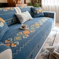 1pc Chenille Bohemian Sofa Slipcover, Luxury Easy Boho Style Sofa Couch ...
