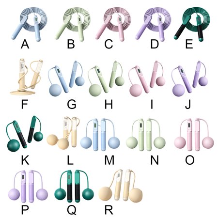 ruzhgo PVC Jump Rope Portable Replacement Digital Solid Color Indoor ...