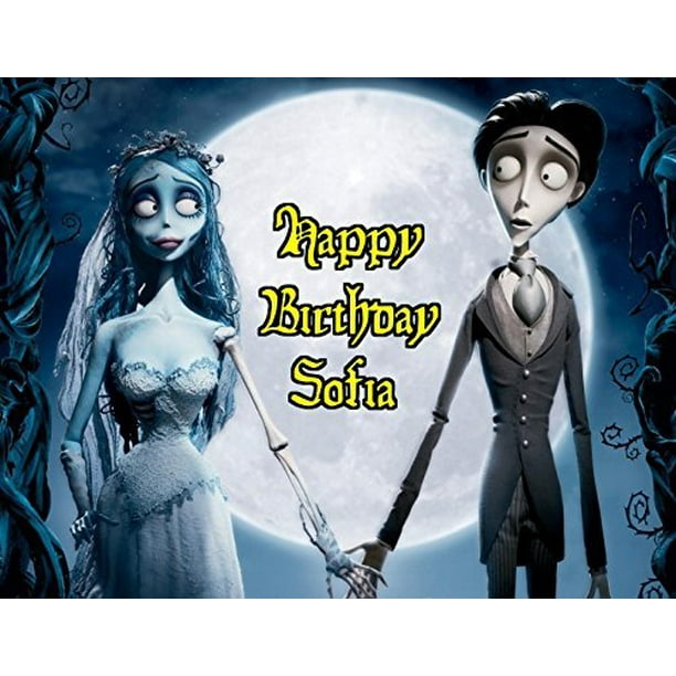 Corpse Bride Tim Burton Gothic Edible Image Photo Sugar Frosting Icing ...