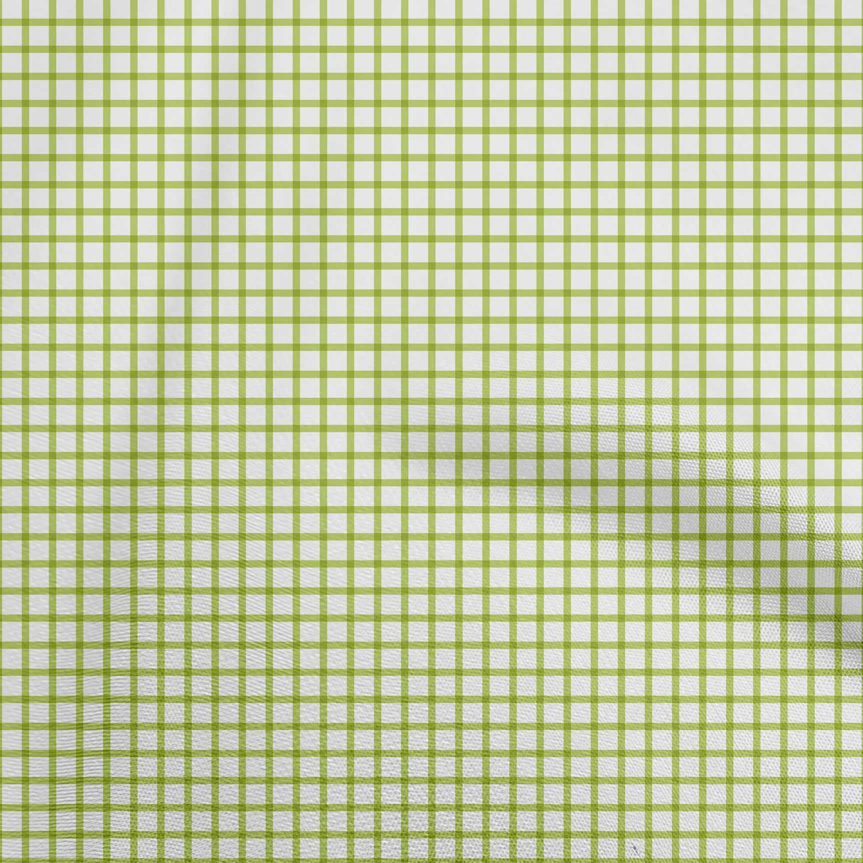 Click here for Oneoone Cotton Flex Light Green Fabric Gingham Qui... prices