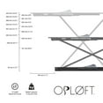 Posturite Opløft Sit-Stand Platform Monitor Arm: Opløft Single Monitor ...