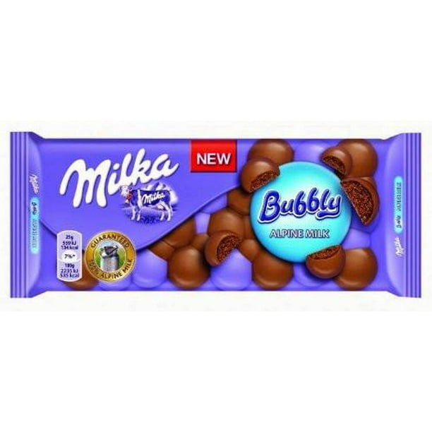 Milka Bubbly Alpine Milk Chocolate, 90g - Walmart.com - Walmart.com