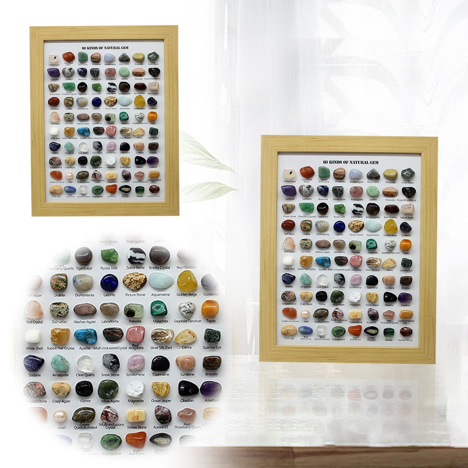 Click here for Zhengjuuu 80 Kinds Natural Stone Ore Photo Frame G... prices
