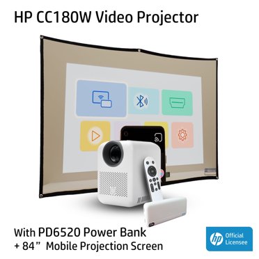 "HP CC200 FHD LCD LED Projector with Roku Express HD Streaming Player ...