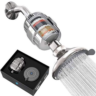SafeWater KDF Infused Activated Carbon Shower Filter Bundle Pack - All ...