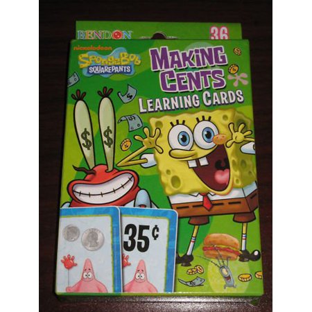 Nickelodeon Spongebob Squarepants Money Making Cents Learning Cards ...
