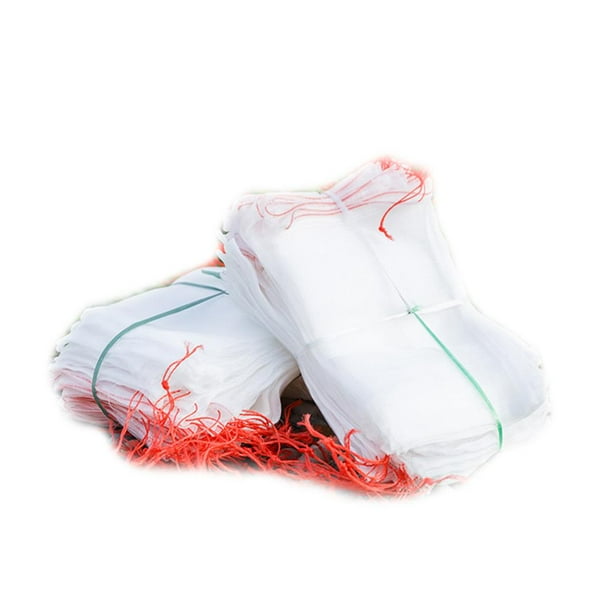 ruzhgo 100 Pcs Nylon Insects Bug Net Barrier Bag Garden Plant Fruit ...