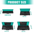15/24/27/35Pcs 1/2Inch Drive Impacting Socket Set Socket Drive Set ...