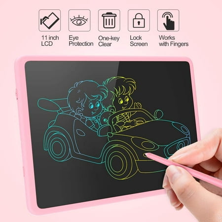 LCD Writing Tablet, Electronic Writing& Drawing Board, 11 Inch Colorful ...