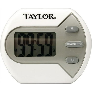 Taylor Dual Event Digital Timer with Clock White - Walmart.com