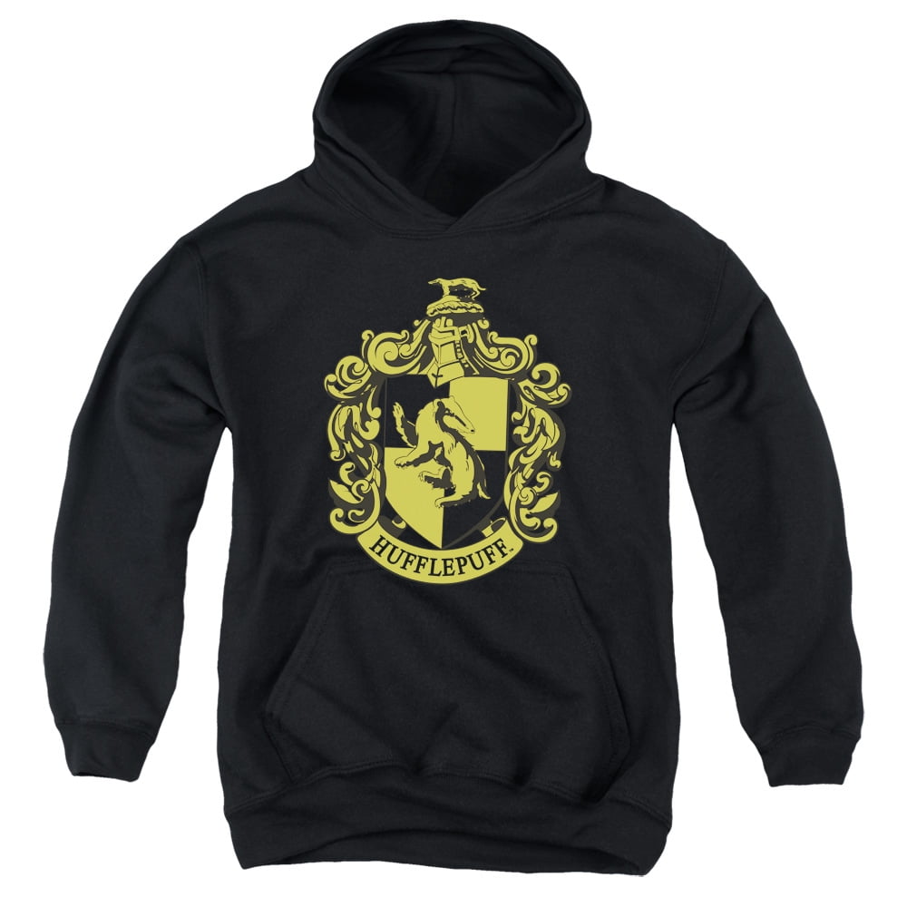 Harry Potter - Hufflepuff Crest - Youth Hooded Sweatshirt - Large ...