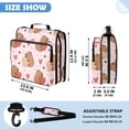 Capybara Heart Pattern 3 Ring Binder Bag Zipper Binder Organizer with ...