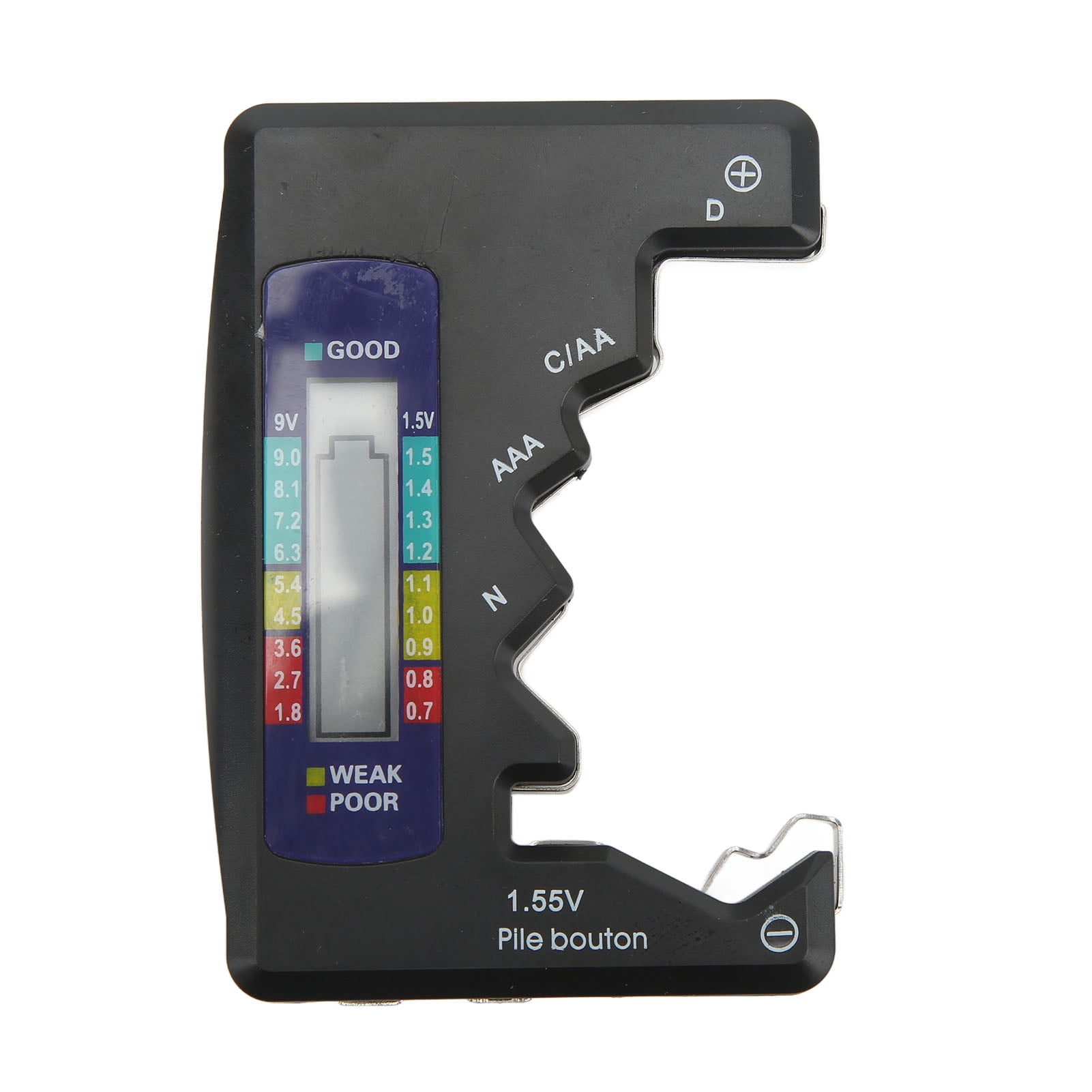 Medidor de capacidad de batería digital, comprobador universal DCN AAA AA 9 V 1,5 V, analizador ...