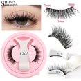 1 Pair Soft Curly Faux Mink Magnetic Lashes, Reusable False Eyelashes ...