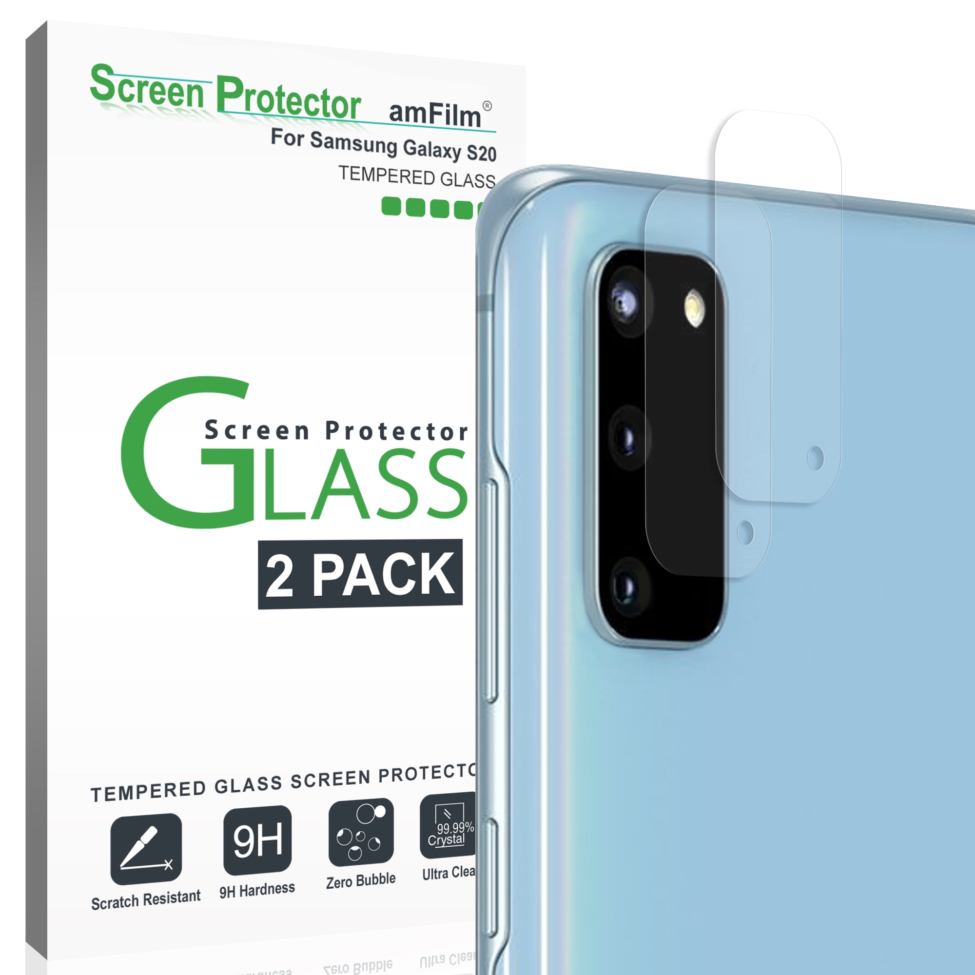 amFilm Samsung Galaxy S20 Back Camera Lens Tempered Glass Screen ...